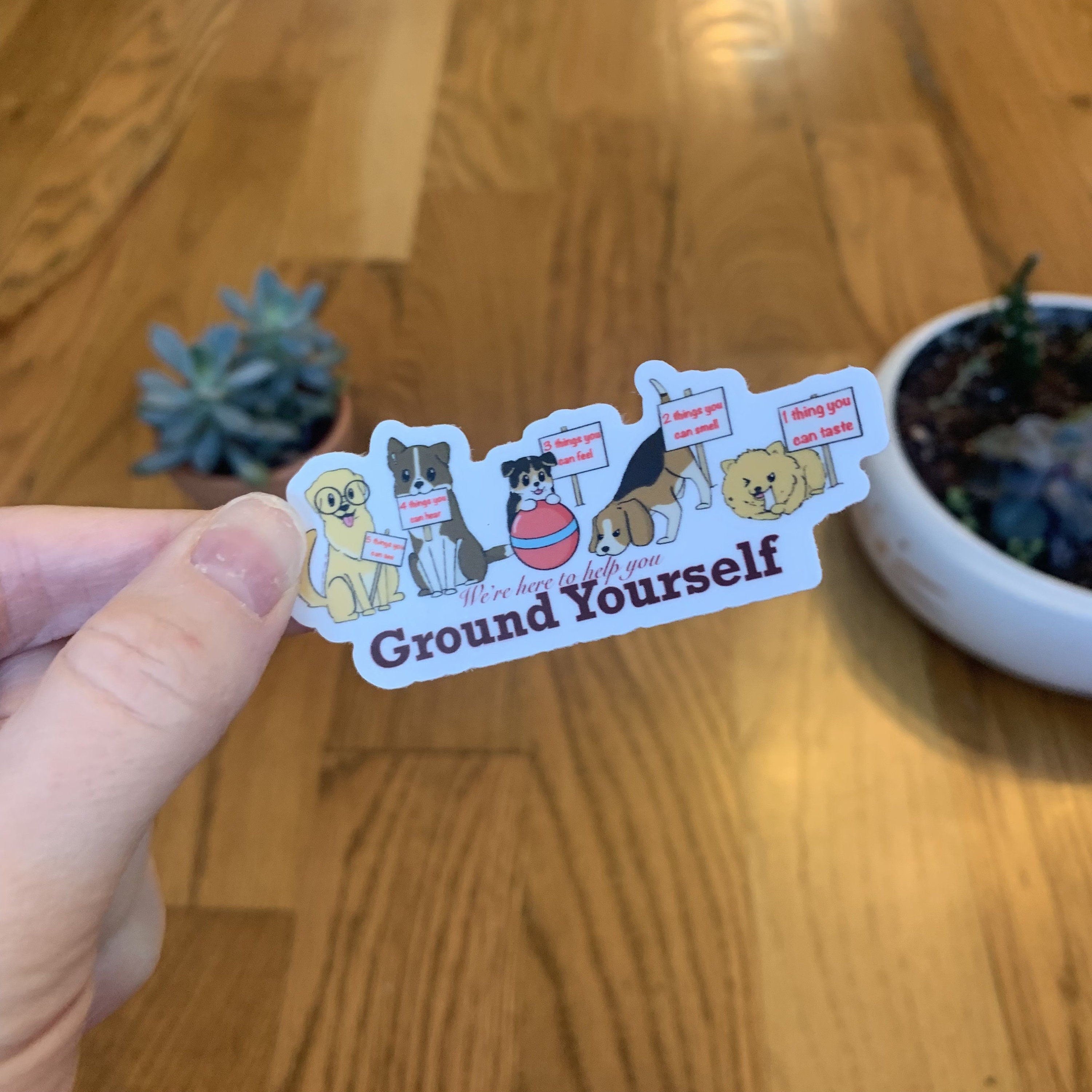 5 Things You See Animal Grounding Mental Health Stickers - Etsy