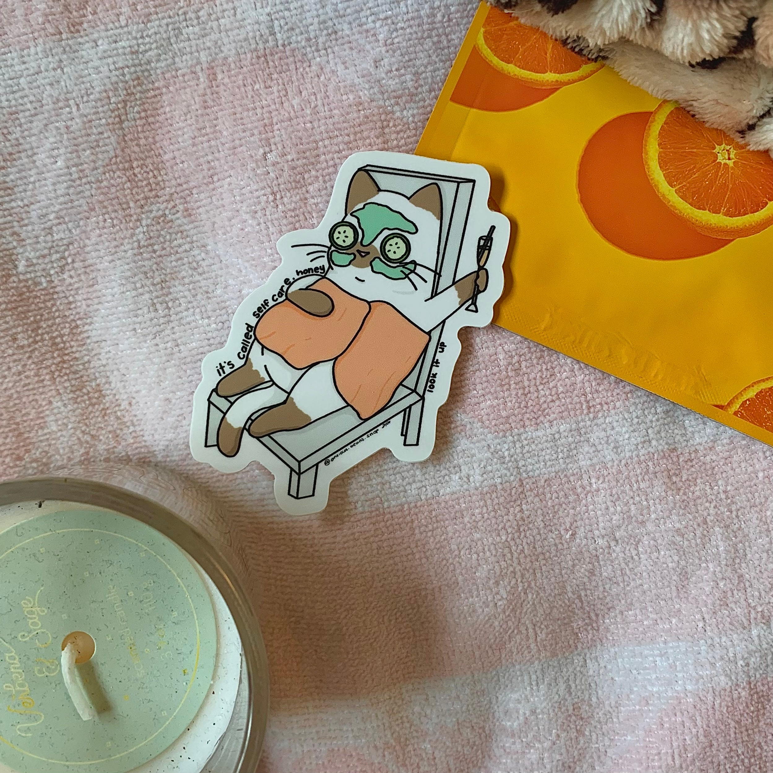 It's Called Self Care, Honey Cat Sticker - Etsy