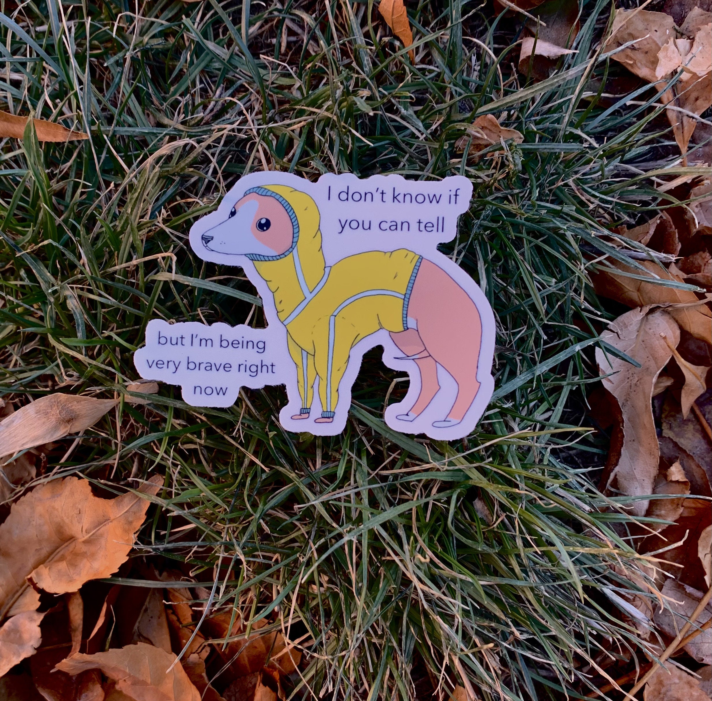 IDK If You Can Tell but I'm Brave Mental Health Sticker - Etsy