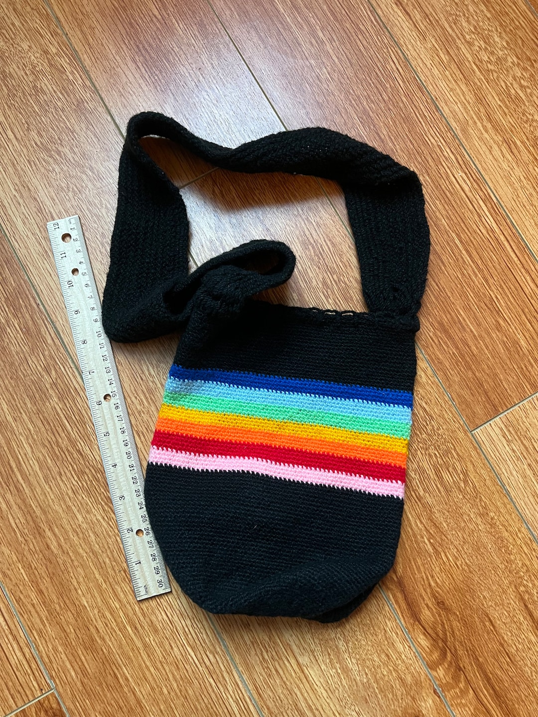 Colombian Wayuu Bag Black Gothy Color Handmade Bag | Boho Bag | Mochila ...