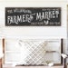 Custom Farm Sign Farmers Market Signs Personalized Kitchen Decor Rustic ...
