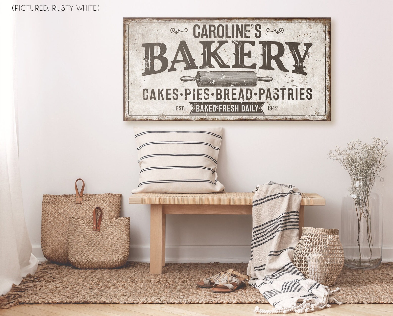Custom Bakery Sign Gift for Grandma Her Mom Wife Rustic - Etsy