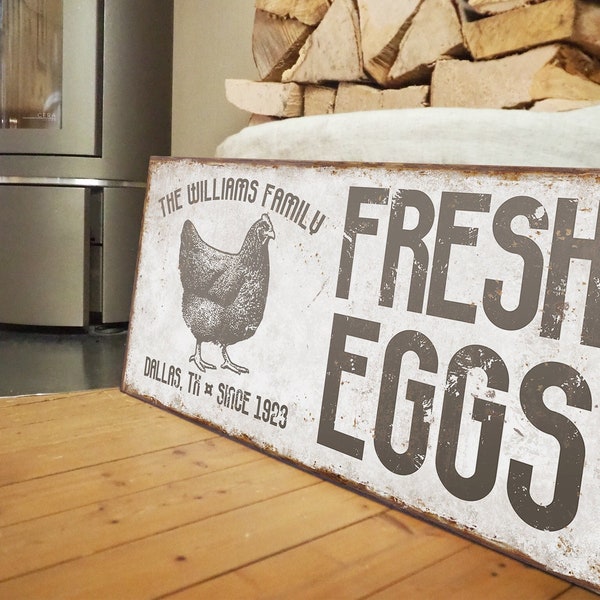 Fresh Eggs Sign - Etsy