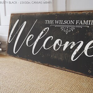 Custom Welcome Sign for Entryway Entry Way Home Decor Personalized ...