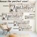 Apothecary Sign Vintage Personalized Family Name Sign for Kitchen Decor ...