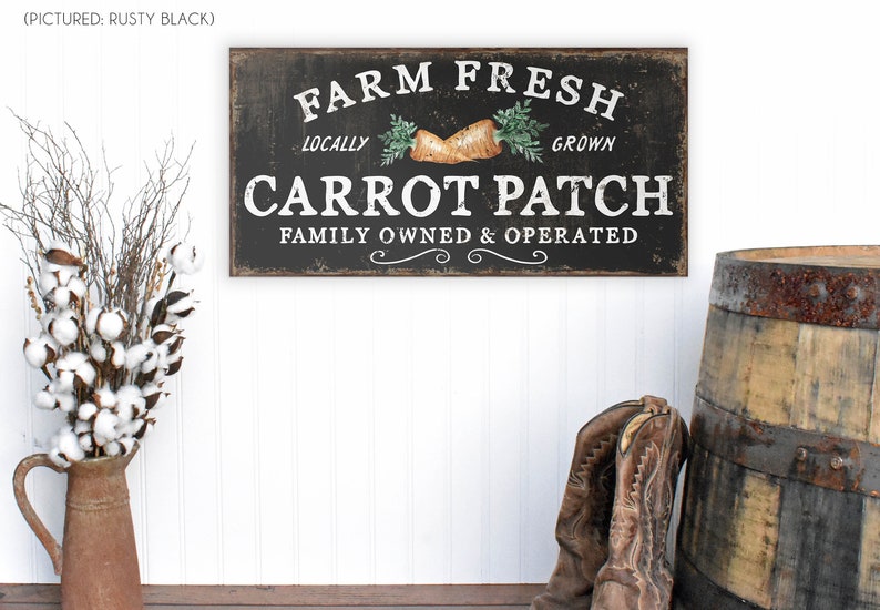 Farm Fresh Carrot Patch Sign Farmhouse Easter Decor Carrots - Etsy