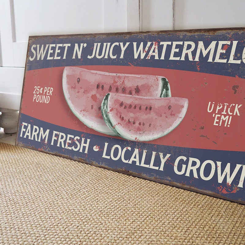 Watermelon Sign - Etsy