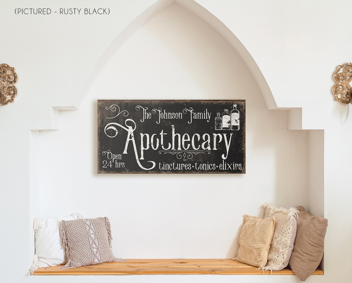 Vintage Apothecary Sign Custom Kitchen Decor Custom Pantry - Etsy