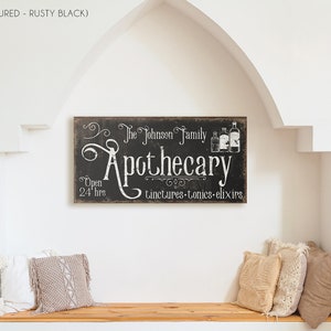 Vintage Apothecary Sign, Custom Kitchen Decor, Custom Pantry Sign ...