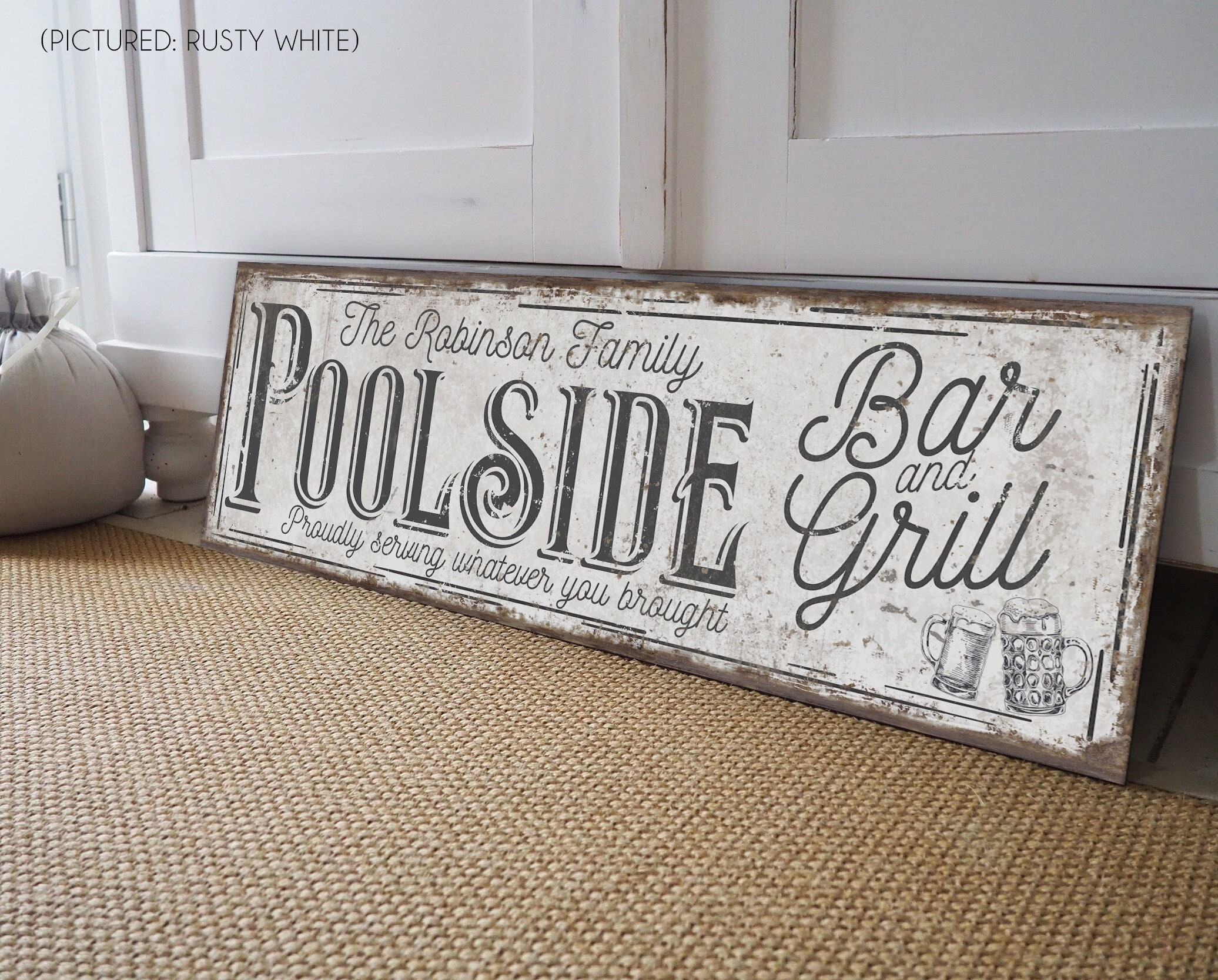 Custom Poolside Outdoor Sign Personalized Poolhouse Bar and - Etsy