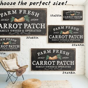 Farm Fresh Carrot Patch Sign Farmhouse Easter Decor Carrots Easter ...