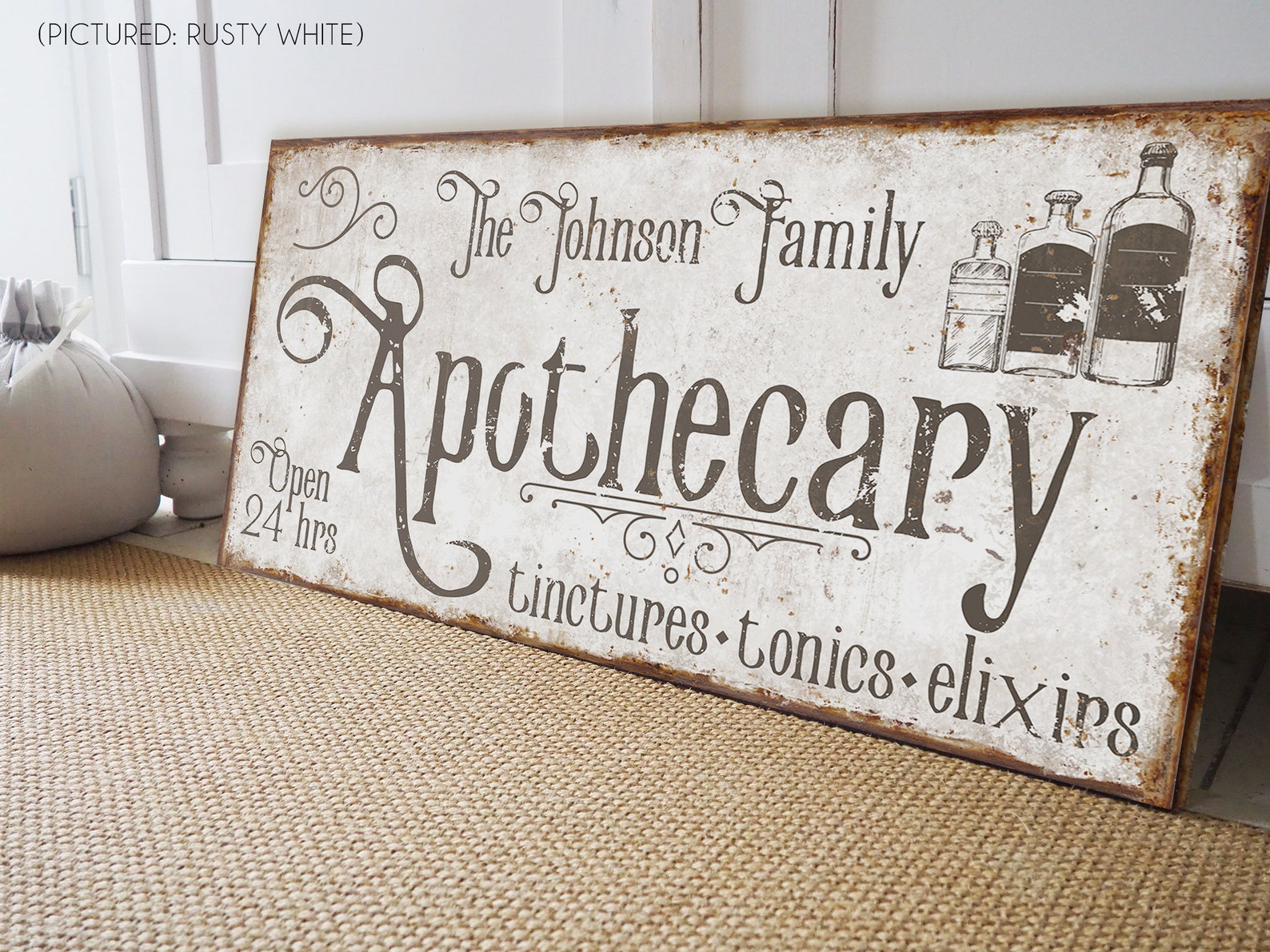 Vintage Apothecary Sign Custom Kitchen Decor Custom Pantry - Etsy