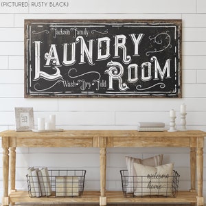 Custom Laundry Sign French Country Laundry Room Decor Rustic Farm Home ...