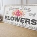 Custom Fresh Flower Market Sign Personalize Flower Farm Signs Vintage ...
