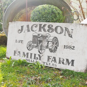 Custom Family Farm Sign Personalized Farmhouse Signs Modern Farm House ...