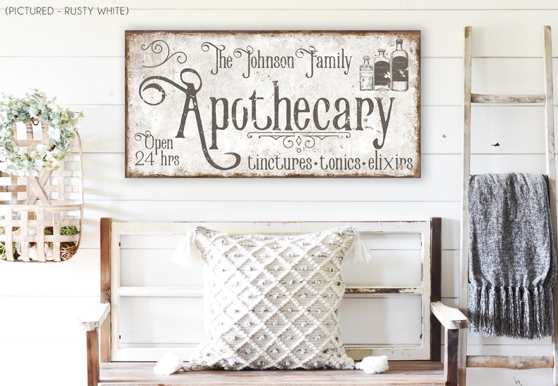 Vintage Apothecary Sign Custom Kitchen Decor Custom Pantry - Etsy
