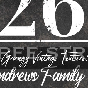 Personalized Family Address Sign for Front Patio Large Outdoor Porch ...