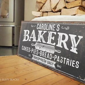 Personalized Bakery Sign Horizontal Mom's Bakery Signs Vintage Kitchen ...