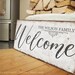 Custom Family Name Welcome Sign Personalized Family Sign for Front Door ...