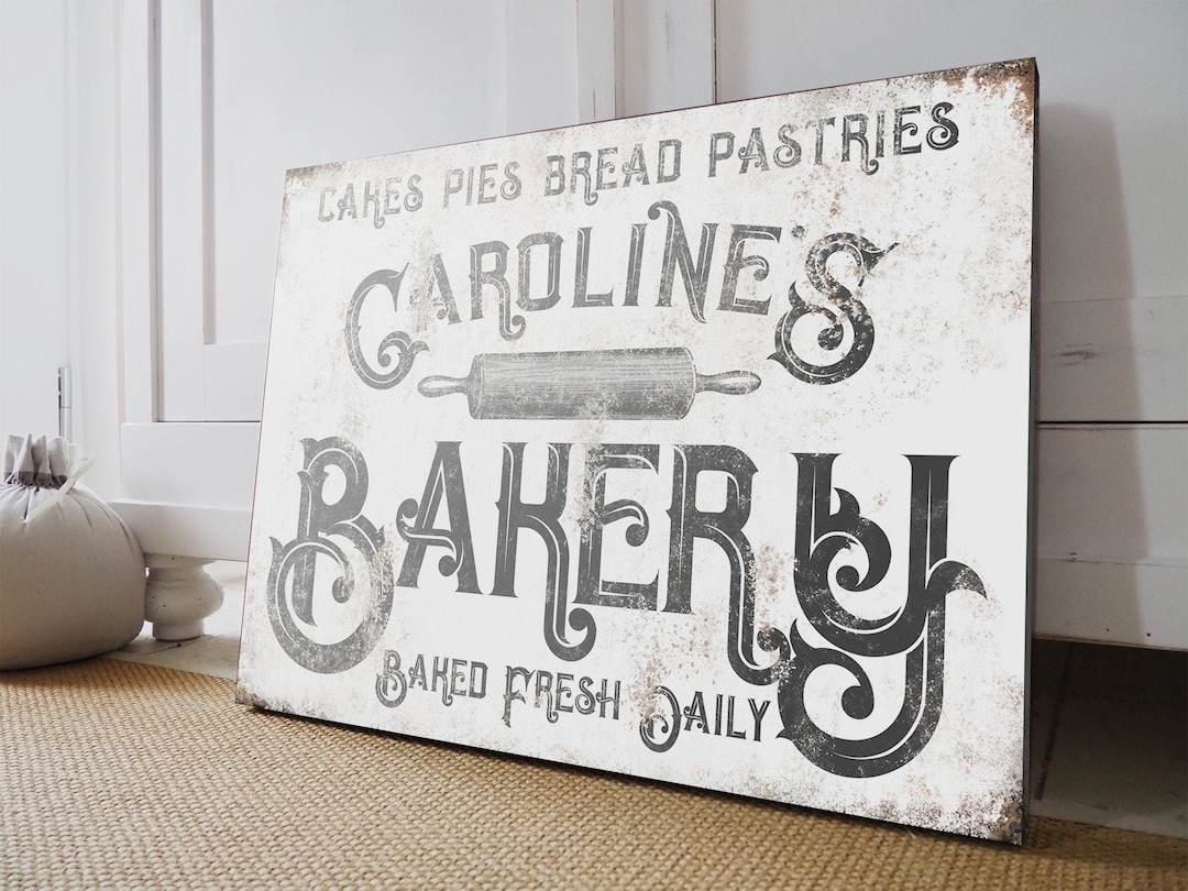 French Bakery Sign Personalized Gifts for Baking Custom Bakery Wall ...