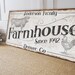Custom Farmhouse Sign: Personalized Homestead, Barn, or Cabin Art - Etsy