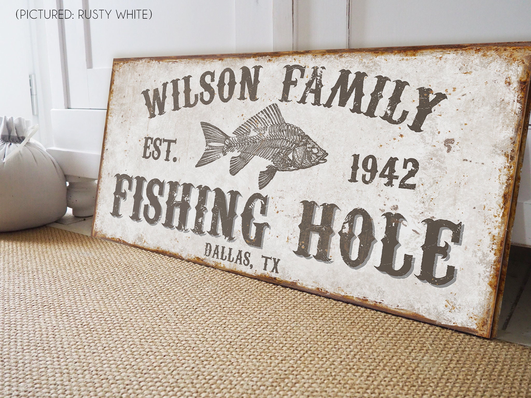 Custom Fishing Sign for Man Cave Lake House Signs Fishing - Etsy