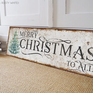 Rustic Merry Christmas Sign: Farmhouse Cottagecore Holiday Decor - Etsy