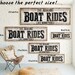 Custom Boat Rides Sign: Personalized Lake House Decor - Etsy