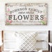 Personalized Garden Gate Sign Custom Family Name Fresh Flowers - Etsy