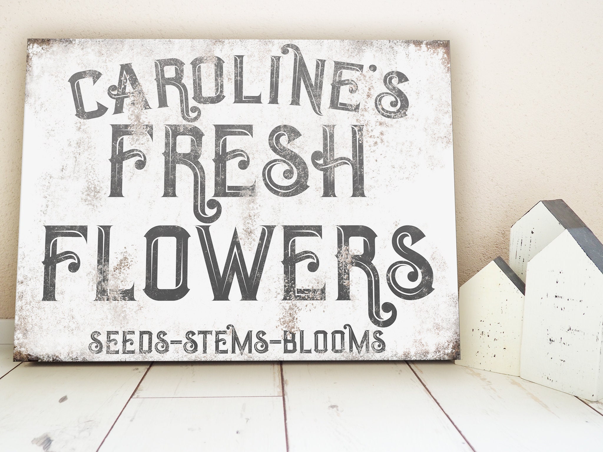 Personalized Flower Shop Sign Custom Gardening Signs French - Etsy