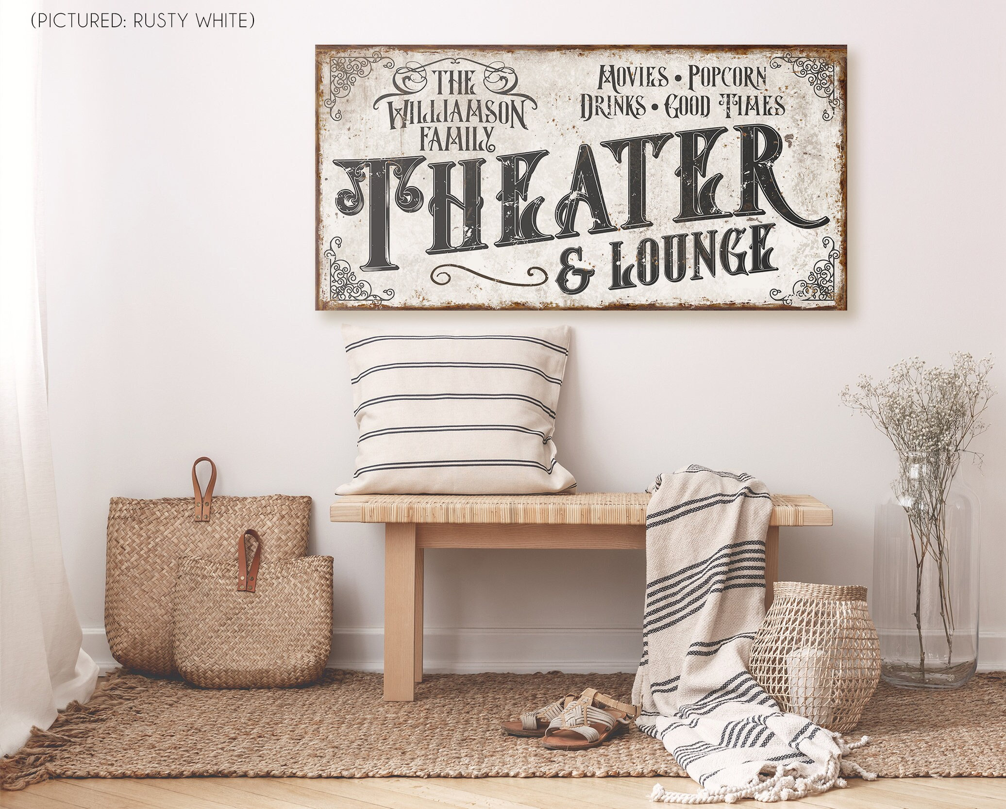 Custom Theater and Lounge Sign for Basement Tv Room Decor - Etsy