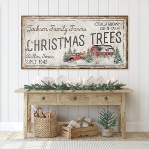 Vintage Farmhouse Christmas Signs Front Porch Personalized Primitive ...