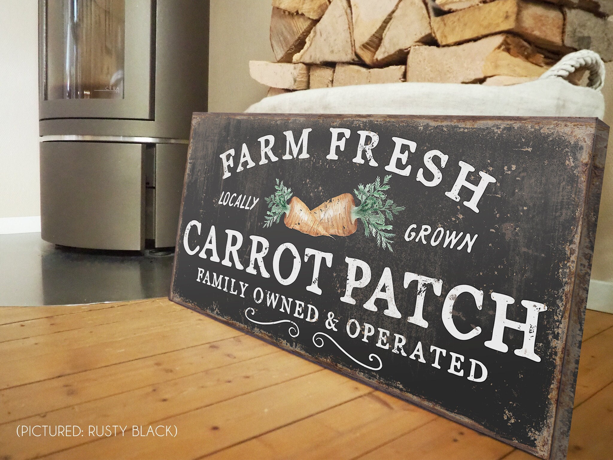 Farm Fresh Carrot Patch Sign Farmhouse Easter Decor Carrots - Etsy