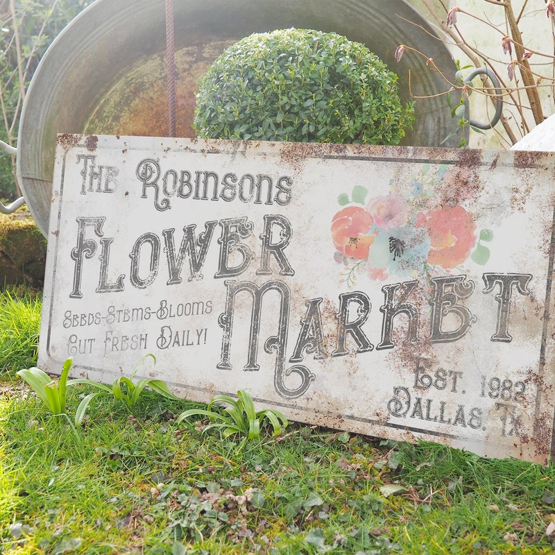 Fresh Cut Flowers Sign - Etsy