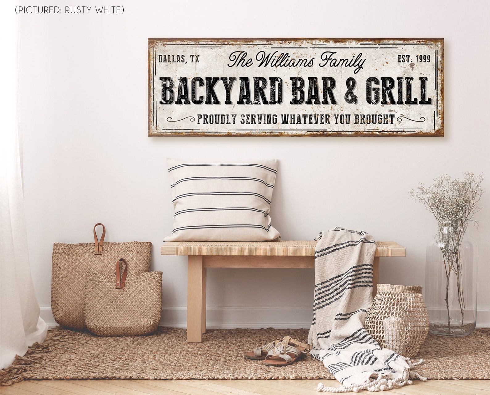 Personalized Backyard Bar and Grill Sign Gifts for Dad Custom - Etsy