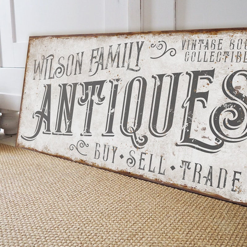 Antiques Sign - Etsy