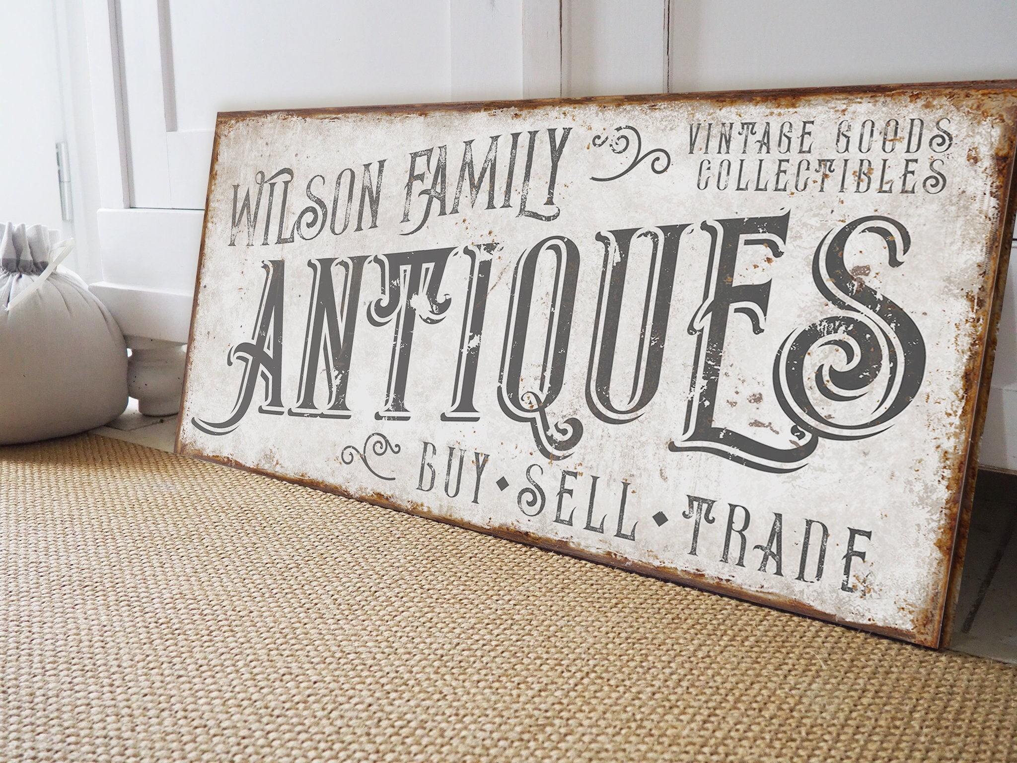 Antiques And Collectibles Sign