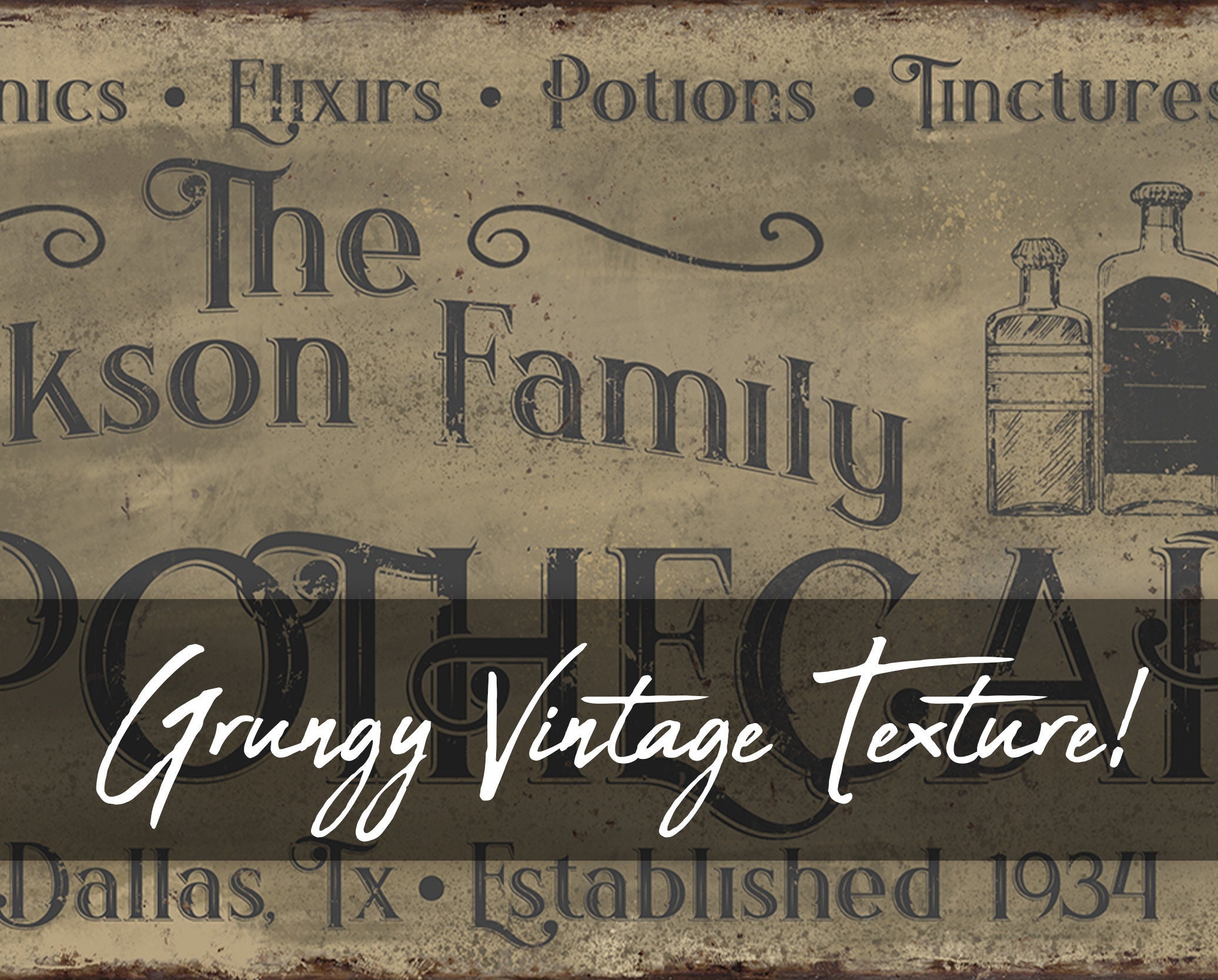 Personalized Apothecary Sign, French Country Farmhouse Decor - Etsy