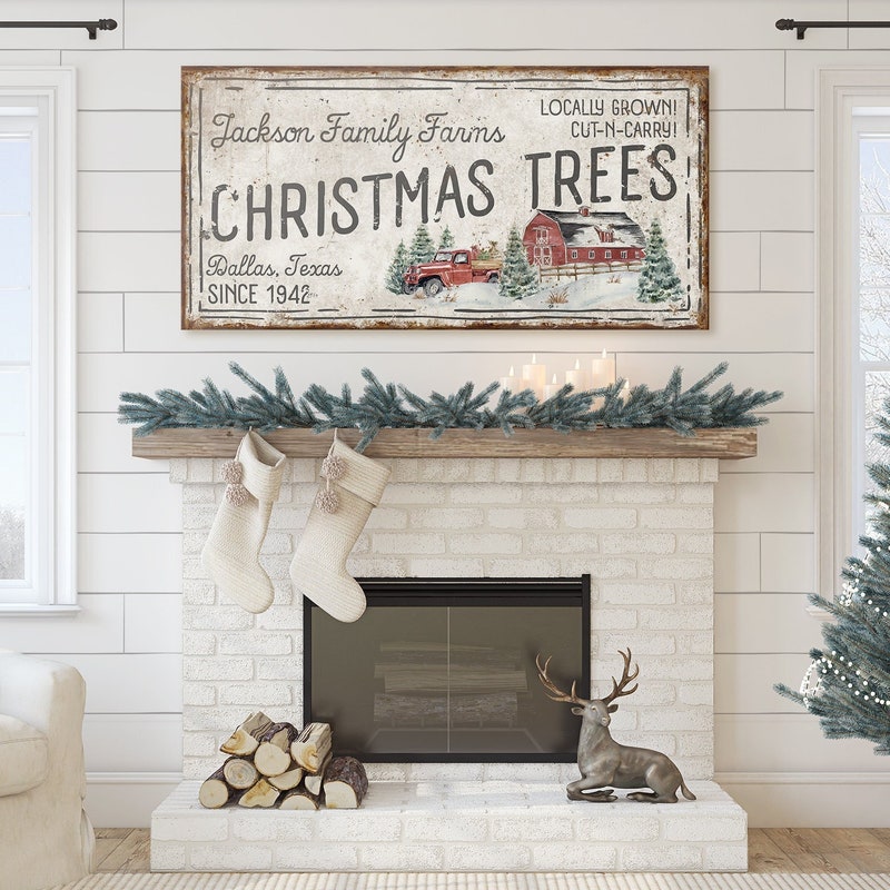 Farmhouse Christmas Sign - Etsy