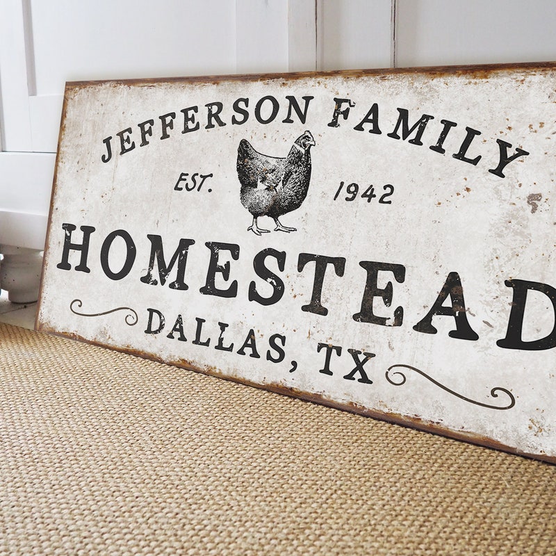 Farmstead Sign - Etsy