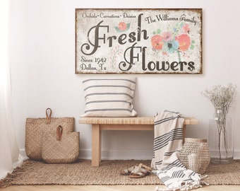 Florist Custom Vintage Sign - Etsy