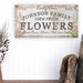 Personalized Garden Gate Sign Custom Family Name Fresh Flowers - Etsy