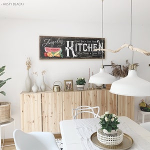 Modern Farmhouse Kitchen Sign Personalized Farm Kitchen Wall Decor ...