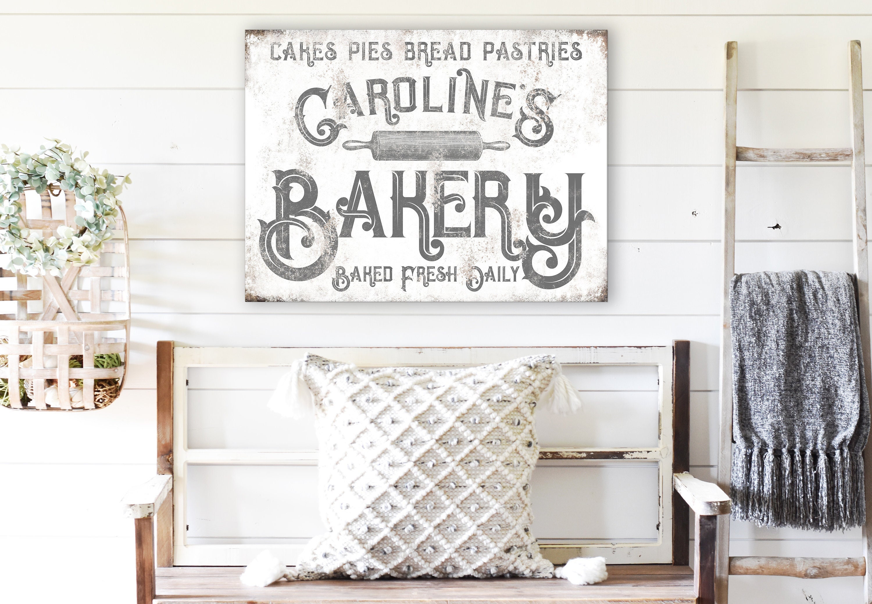 Custom Bakery Sign for Kitchen Wall Decor Personalized Gift - Etsy