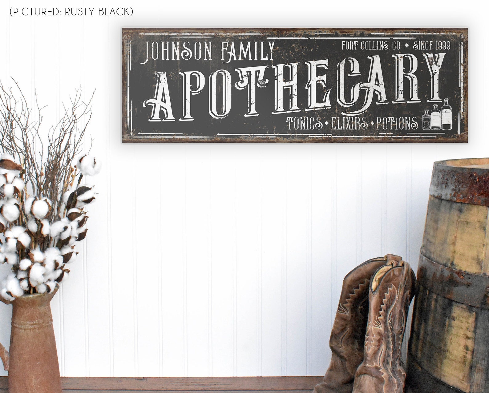 Custom Apothecary Sign for Pharmacy Pantry Signs Personalized Vintage ...
