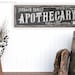 Custom Apothecary Sign for Pharmacy Pantry Signs Personalized Vintage ...