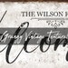 Custom Family Name Welcome Sign Personalized Family Sign for Front Door ...