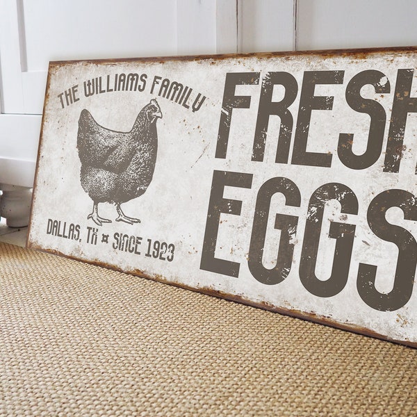 Vintage Egg Sign - Etsy