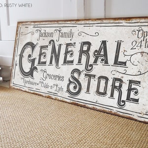 Custom General Store Sign Personalized Modern Farmhouse Wall Decor for ...