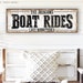 Custom Boat Rides Sign: Personalized Lake House Decor - Etsy